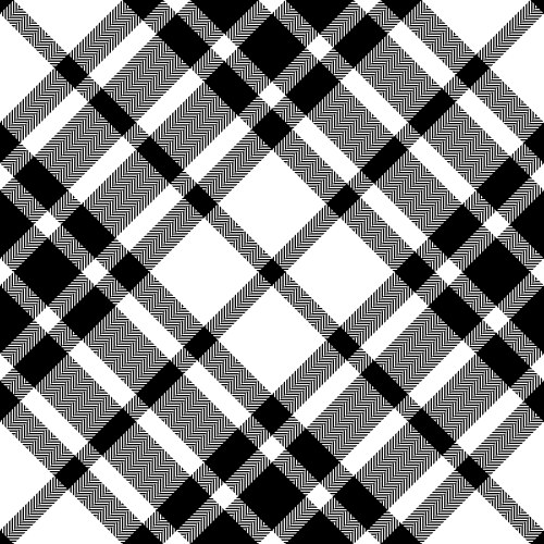 Black white check texture seamless pattern Vector Image