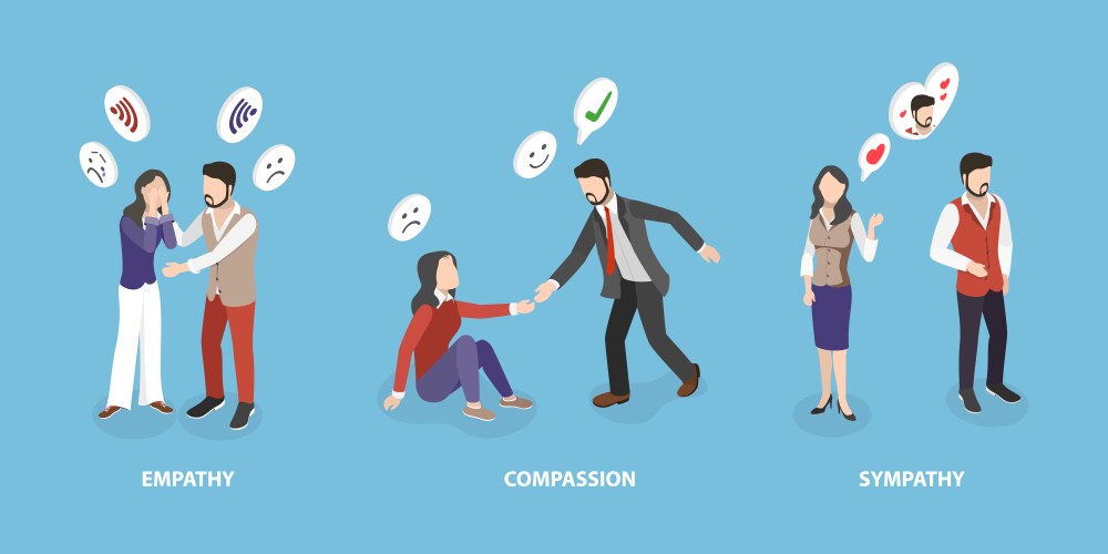 Compassion sympathy cartoon Vector Images & Graphics for Commercial Use ...