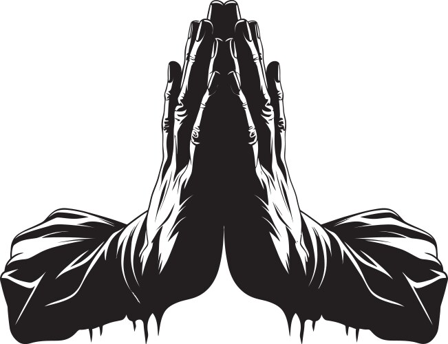 Praying Hands Black and White Vector Images (over 8,500)