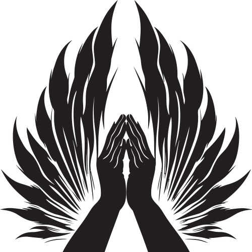 Praying Hands Black and White Vector Images (over 8,500)