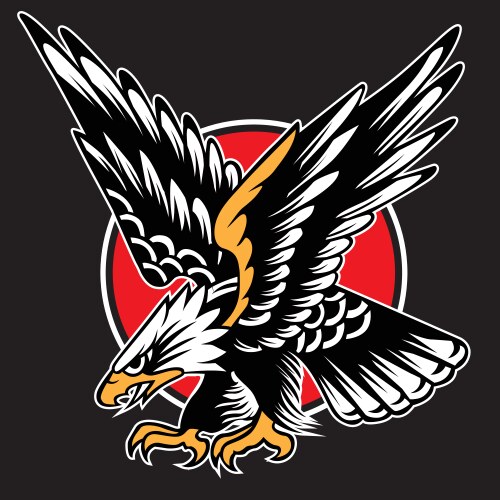 Vintage eagle logo Royalty Free Vector Image - VectorStock