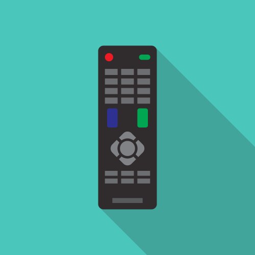 Tv remote control icons set on white background Vector Image
