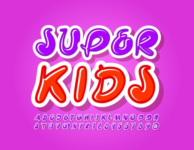 Kids zone banner template Royalty Free Vector Image