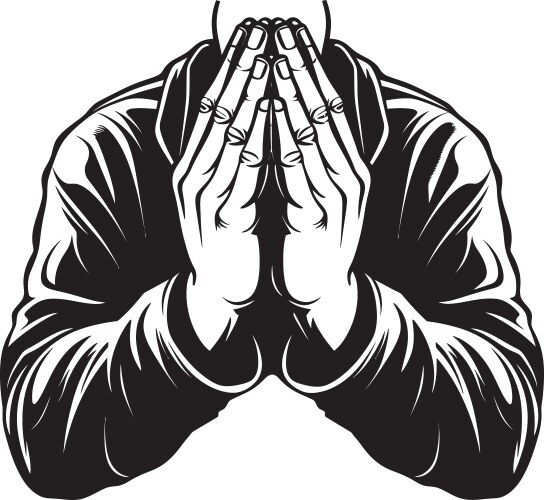 Praying Hands Black and White Vector Images (over 8,500)
