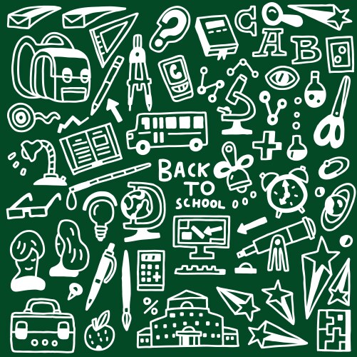 School doodles Royalty Free Vector Image - VectorStock