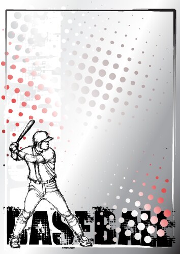 Batter base ball Royalty Free Vector Image - VectorStock