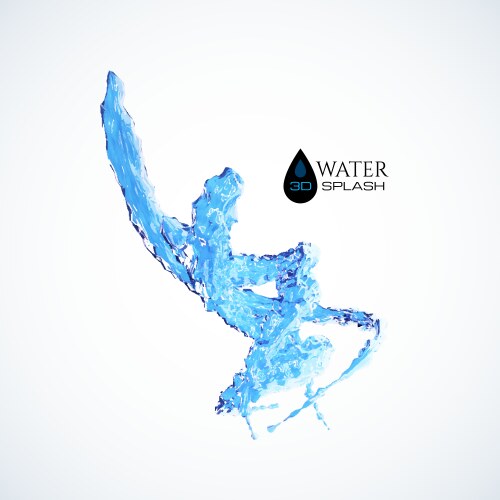 Water splash Royalty Free Vector Image - VectorStock