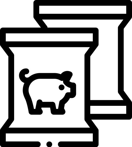 Bastet icon thin linear style design isolated Vector Image