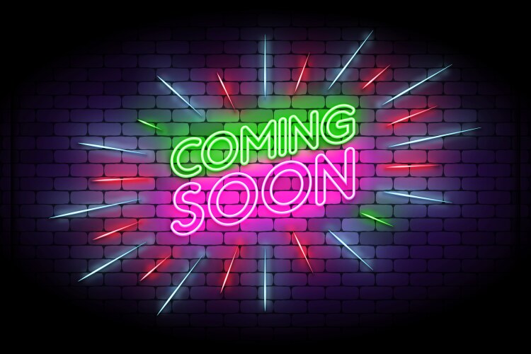 Coming soon concept with makeup mirror Royalty Free Vector