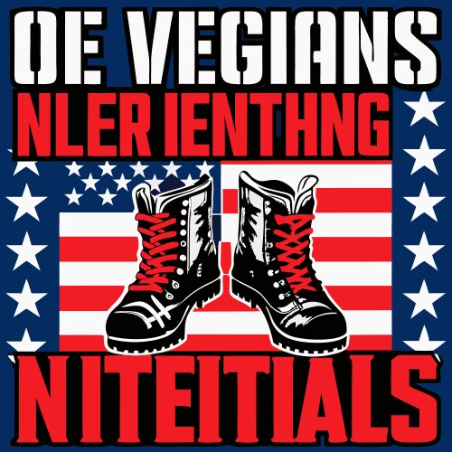 American veteran us maps boots and weapon Vector Image