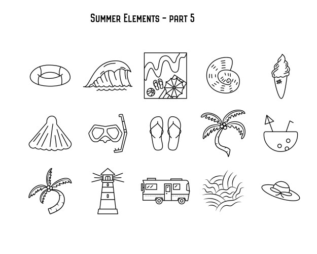 Summer Symbols Vector Images (over 790,000)