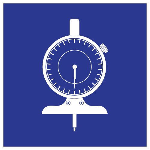 Dial indicator icon Royalty Free Vector Image - VectorStock