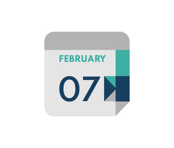 February 6 Calendar Icon – Royalty-Free Vector | VectorStock