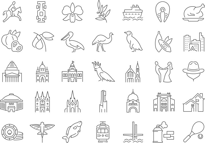 Melbourne Vector Images (over 2,100)