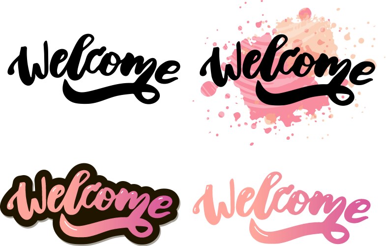 Welcome Calligraphy Vector Images (over 8,800)