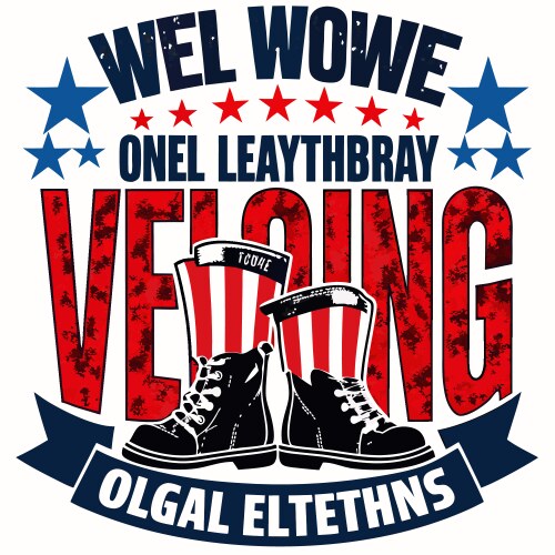 American veteran us maps boots and weapon Vector Image