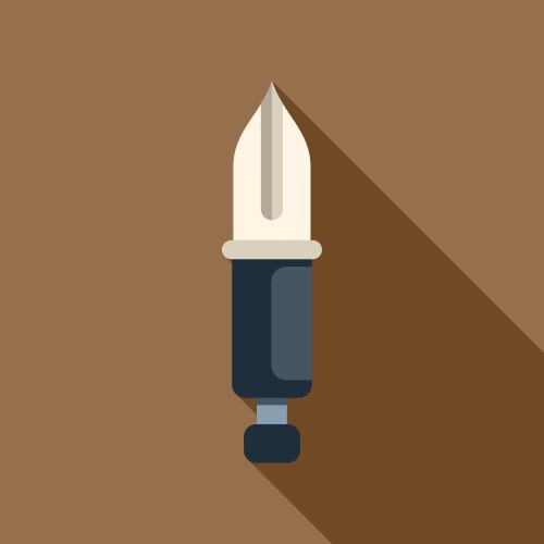 Fountain pen nib drawing instrument for writing Vector Image