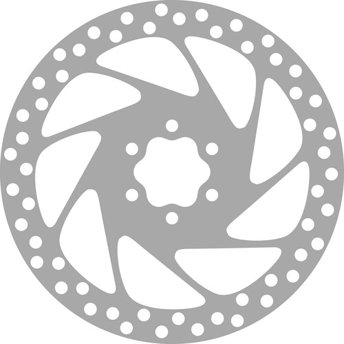 Motorcycle brake disc isolated Royalty Free Vector Image