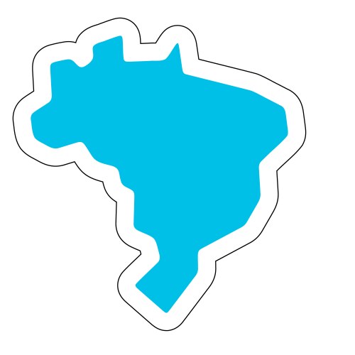 Brazil Outline Map Vector Images (over 5,500)