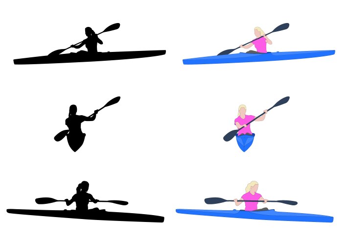 Rowing with background Royalty Free Vector Image
