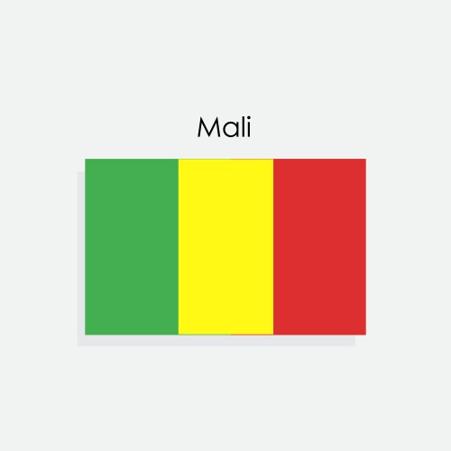 Cube flag of mali Royalty Free Vector Image - VectorStock