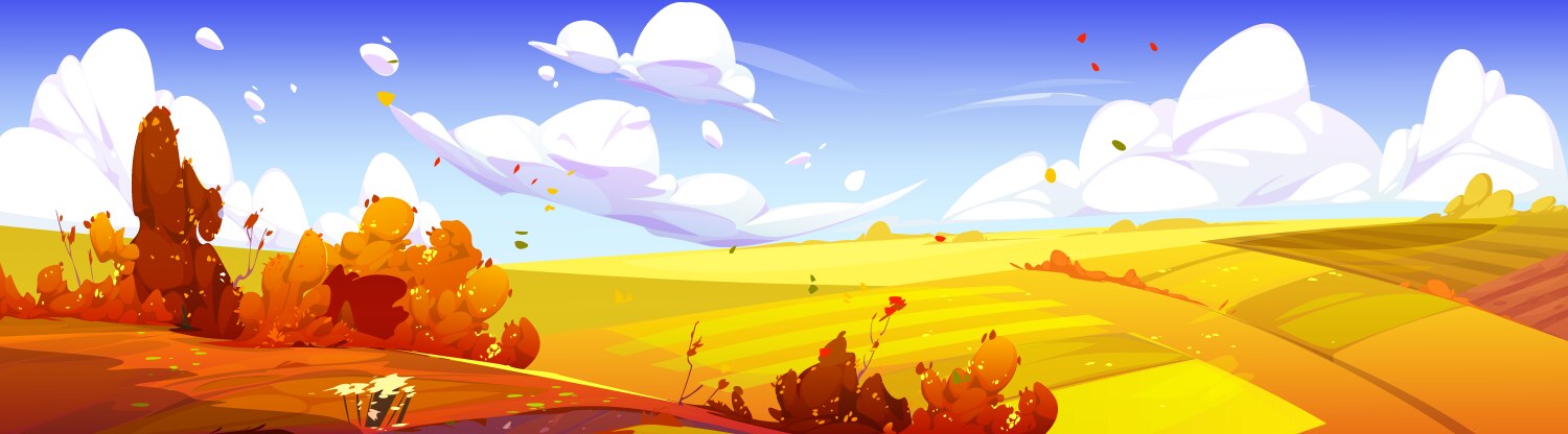 Nature landscape farm and mill 3d background Vector Image