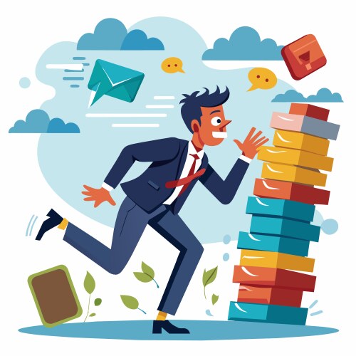 Communication problem or overload too many Vector Image