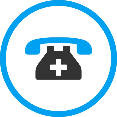 Veterinary clinic icon in frame Royalty Free Vector Image