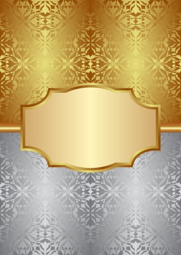 Luxury gold template Royalty Free Vector Image