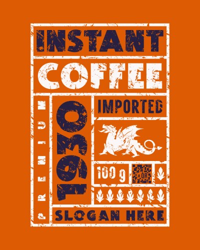 Coffee green premium quality label Royalty Free Vector Image