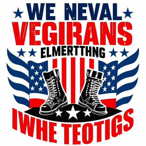 American veteran us maps boots and weapon Vector Image