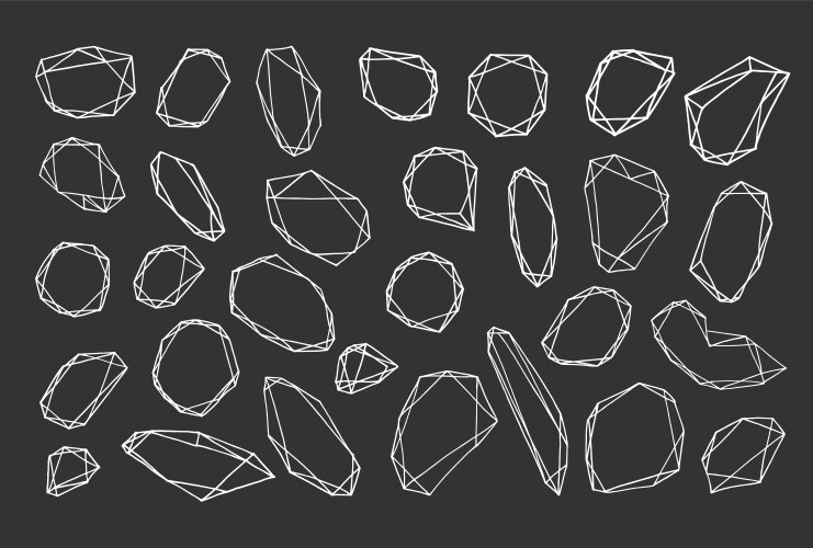 A set of isometric shapes Royalty Free Vector Image