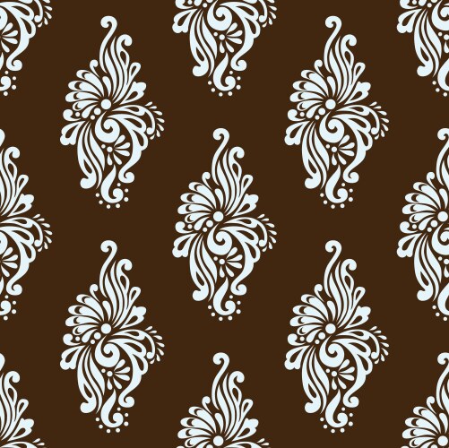 Repeating floral and swirl patterns Royalty Free Vector