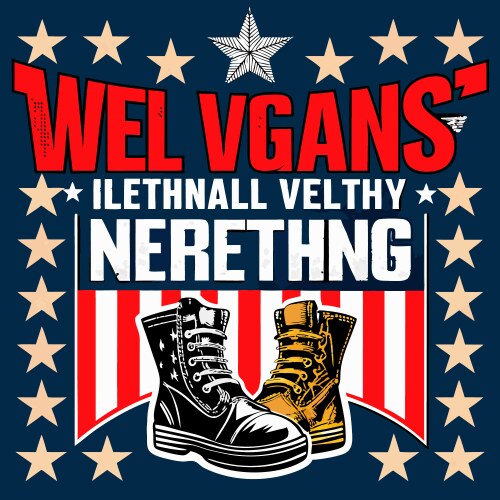 American veteran us maps boots and weapon Vector Image