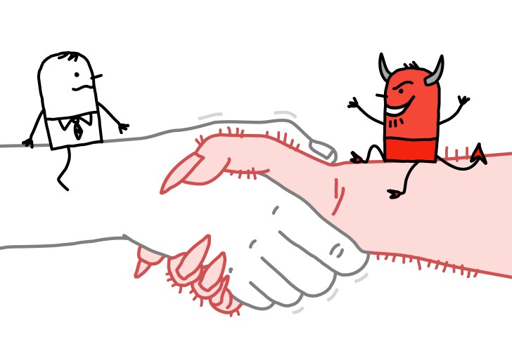 Devil Handshake Vector Images (81)