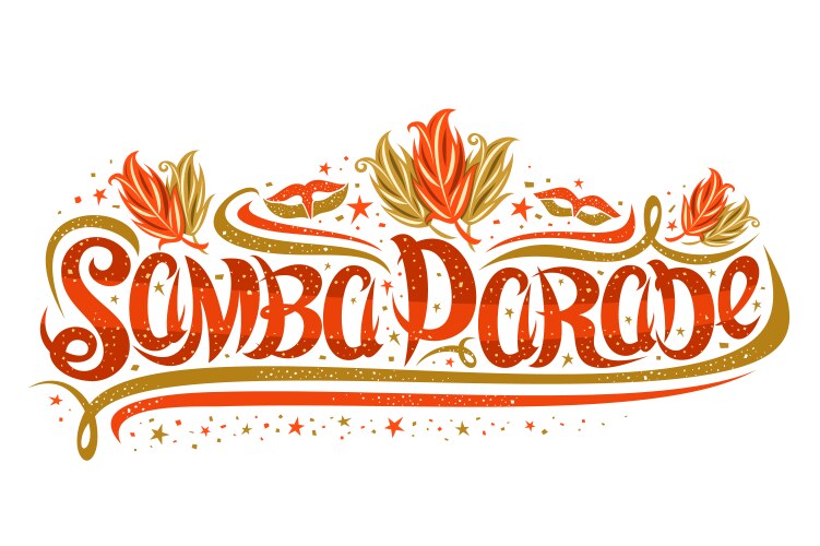 Brazilian samba posters carnival in rio de Vector Image