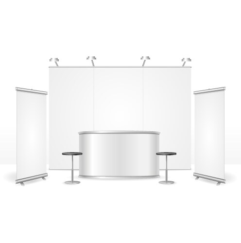 Trade exhibition stand Royalty Free Vector Image