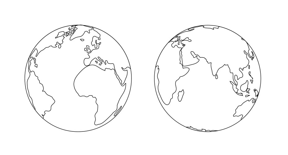 Planet Earth Outline Vector Images (over 54,000)