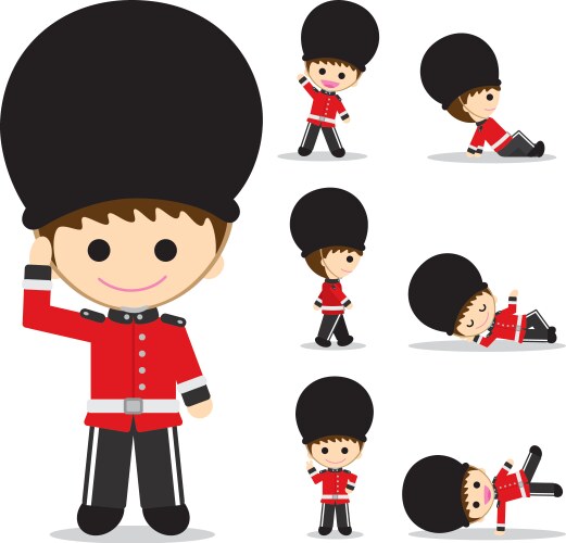 British royal guard Royalty Free Vector Image - VectorStock
