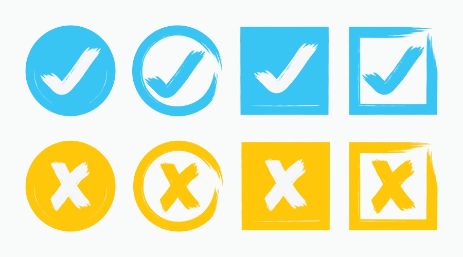 Yellow Check Mark Icon Tick Symbol Vector Images (over 3,500)