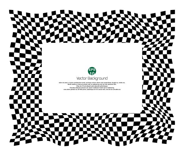 Trendy checkered pattern black and white Vector Image