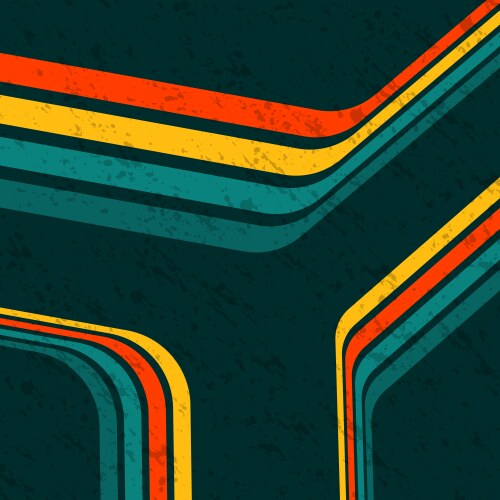 Retro grunge circle lines Royalty Free Vector Image