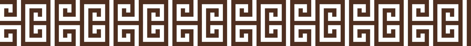 Greek key seamless border pattern collection Vector Image