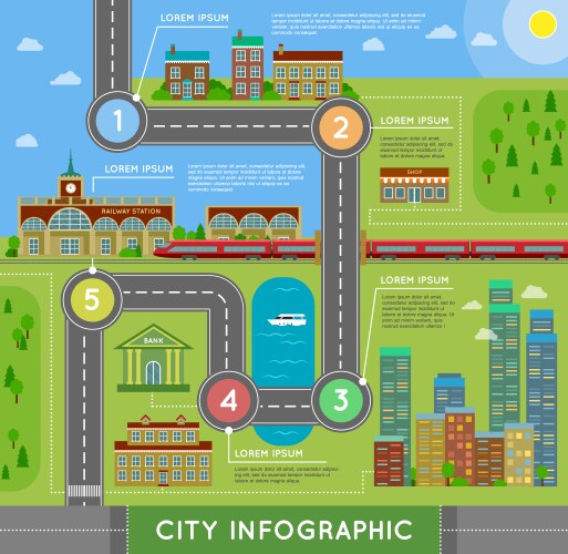 City Infographic Vector Images (over 57,000)