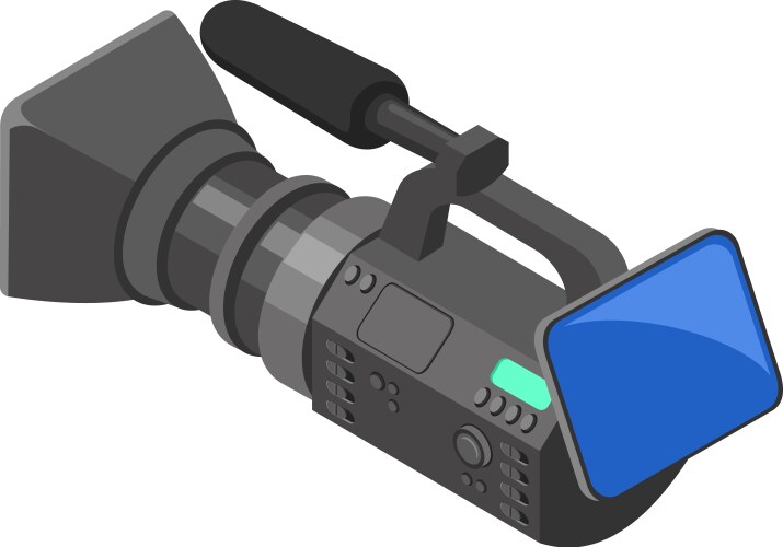 Cartoon image of video camera symbol Royalty Free Vector