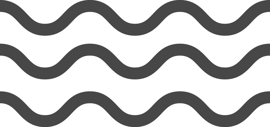 Line sea wave ocean water wavy elements Royalty Free Vector