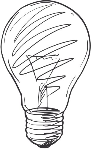 Broken bulb Royalty Free Vector Image - VectorStock