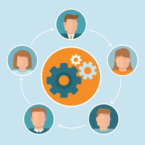 Teamwork Flat Icon Vector Images (over 100,000)