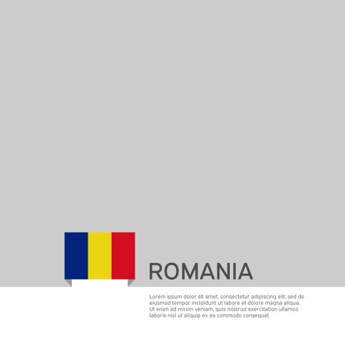 Romania flag background state patriotic romanian Vector Image
