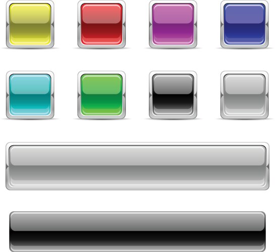Shiny Square Buttons Vector Images (over 19,000)
